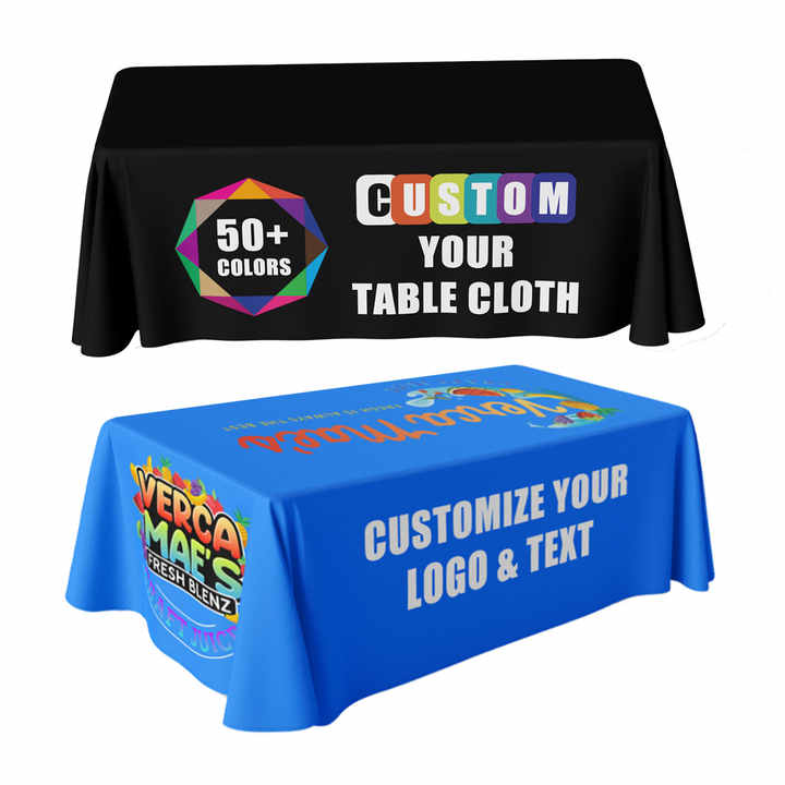 Hot Sale Custom Logo Fitted Table Cover 4ft 6ft 8ft Table Cloth Hotel ...