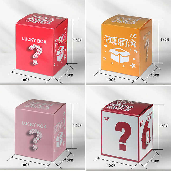Wholesale Custom Printed Empty Paper Mystery Box Small Toy Gift Blind ...
