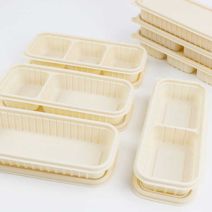 Biodegradable Corn Starch Food Container Disposable Plastic Takeaway ...