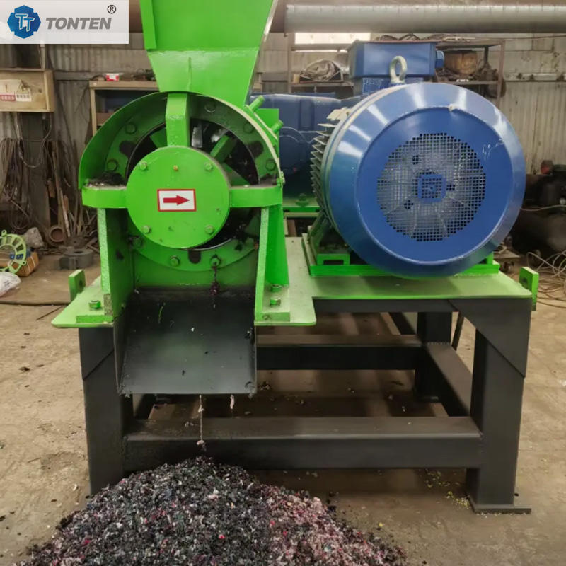 Waste Recycling Plastic Crusher Machine Fabric Rubber Spiral Crushing ...
