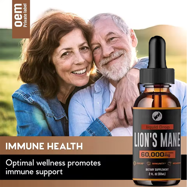 Ausreson OEM Organic Lion's Mane Mushroom Extract Drops Immune Support ...