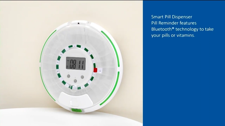 Smart Pill Dispenser M112 - 28 Grids Pill Box with Reminders
