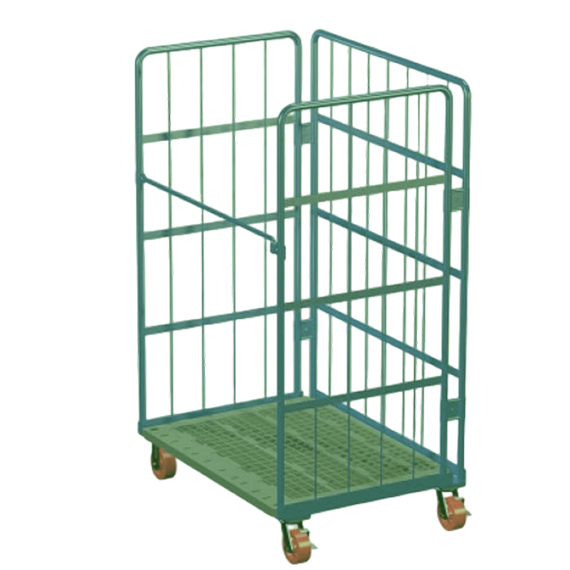 Heavy Duty Roll Cage - Nestable Security Cage Trolley, 500kg Load ...