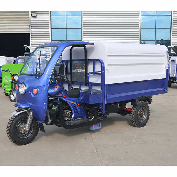 3 Wheel 1.5T 5.07m3 Waste Motorcycle Mini Gasoline Collection Garbage ...