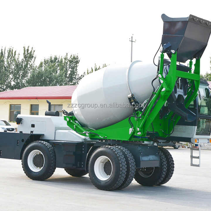 Cheap Price Diesel Mobile Truck Concrete Mixers With Self Loading Arm 3m3 Capacity Self Loading ...