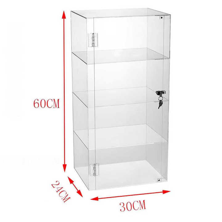 Custom Clear Acrylic Display Cabinet with Locking Feature