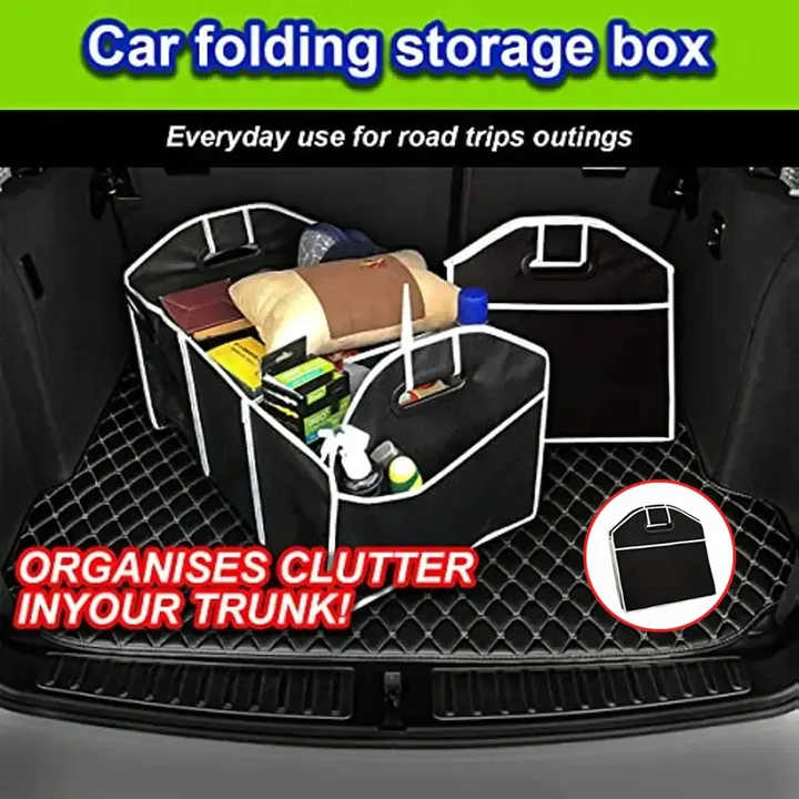 Car Trunk Storage Box - Extra Large & Foldable Organizer