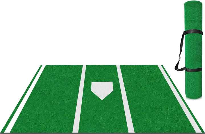 Batting Mat Baseball Hitting Mat 12' x 6' Regulation Size Turf with ...