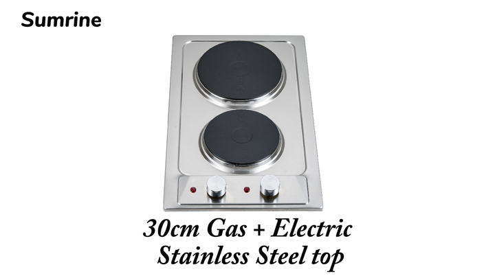 Stainless Steel Electric Stove 2 Burner Hobs - Reliable Cooking