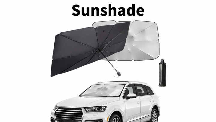 SUNNUO Collapsible Front Windshield Car Sunshade Custom Van Model ...