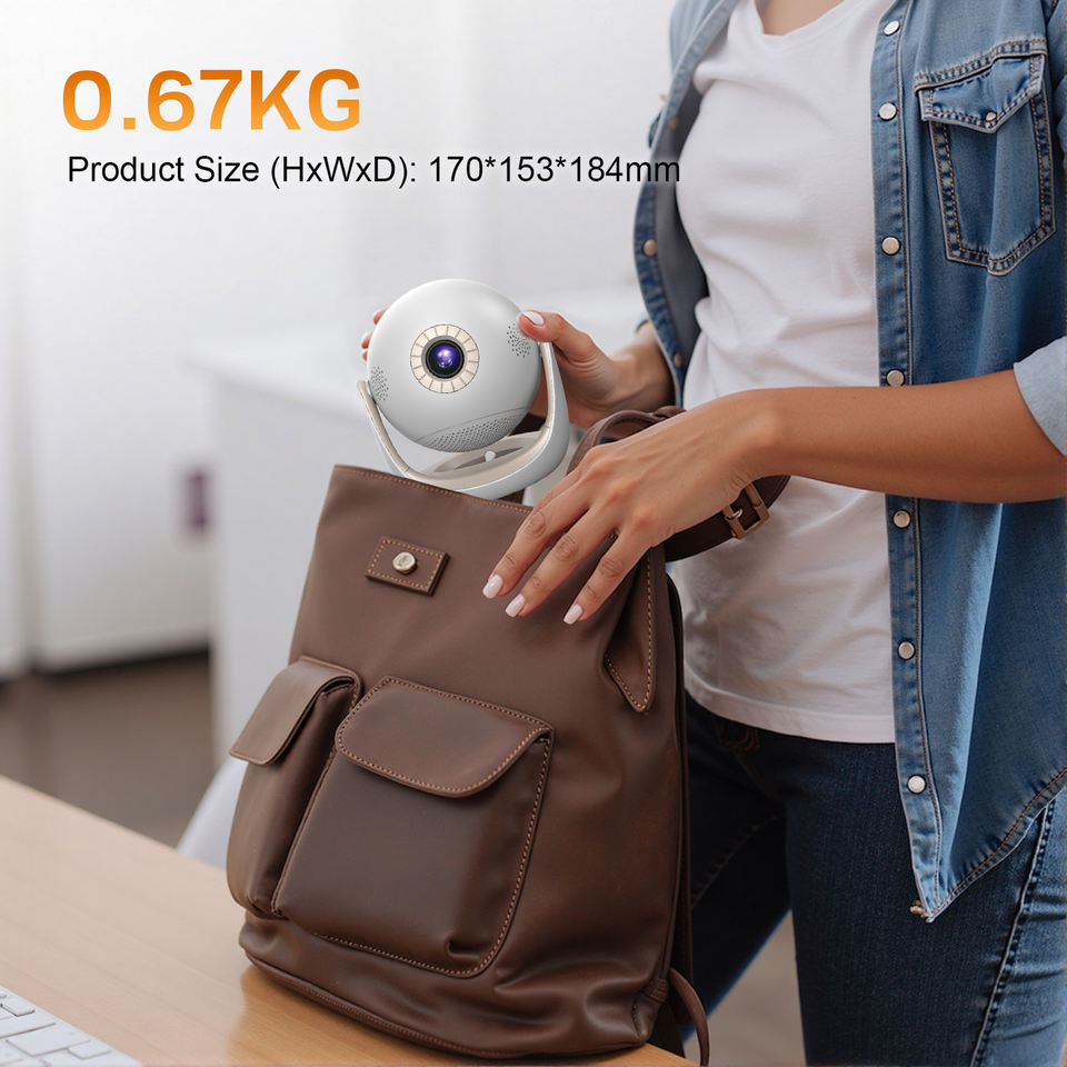 2025 Hot Sell LCD Mini Projector 200ANSI 720p LED Portable Pico Auto ...