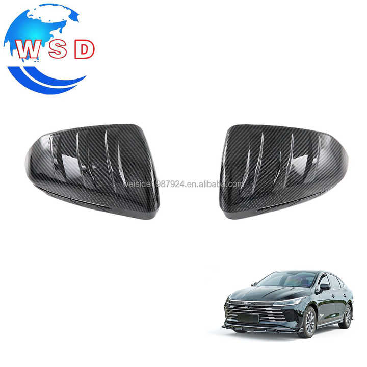 WSD Rearview Mirror Cover Replacement Mirror Carbon Fiber ABS Material ...