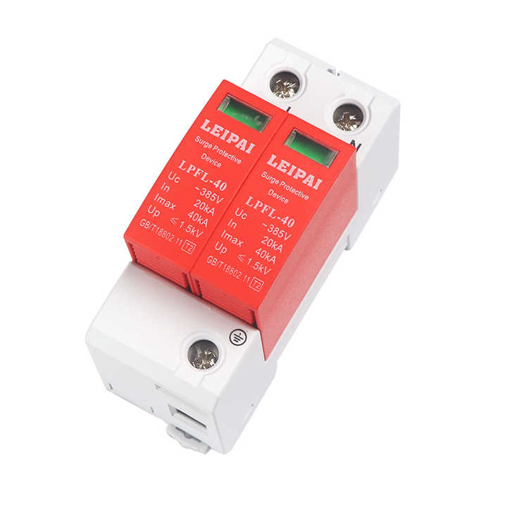 LEIPAI 2P Home Smart SPD Surge Protection Device 20kA 40kA AC DC 385V Electrical Equipment ...