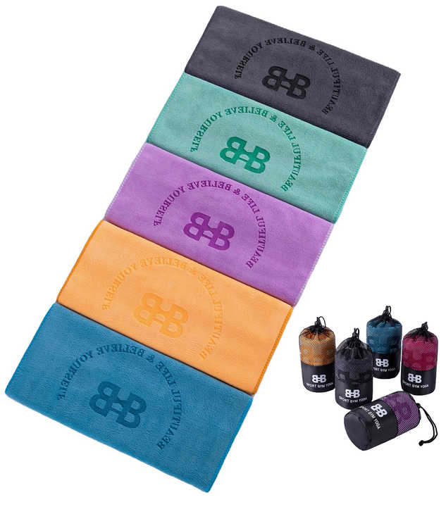 Cheap High Quality Custom Logo Microfiber Sports Towels