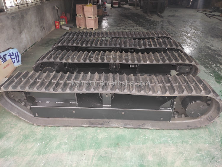 Robot Tracked Vehicle Chassis - Rubber Track Kits for Crawler Platforms ...