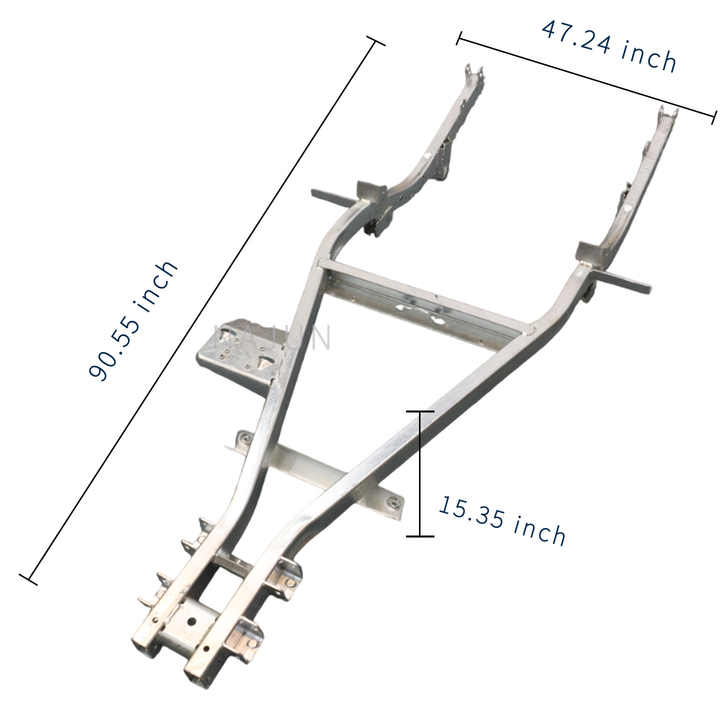 EZGO RXV Golf Cart Frame EZ198 RXV 2008-2016 Hot Dip Galvanized Chassis ...