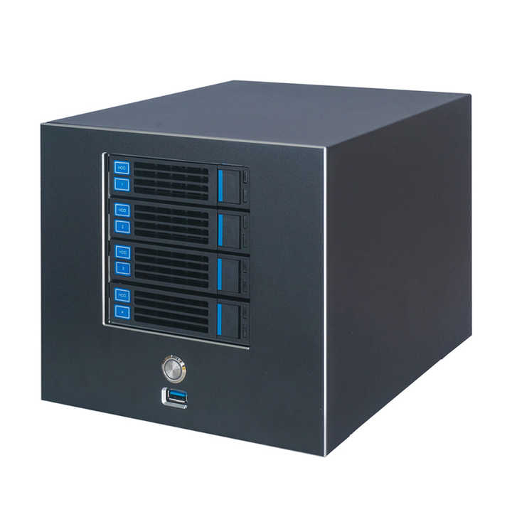 4 Bays Mini-Itx Form Computer Storage Server Case - HY-NAS4