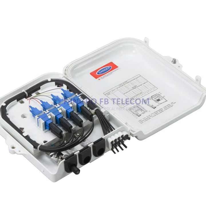 8-port Fiber Optic Terminal Box Outdoor Fiber Distribution Box with ...