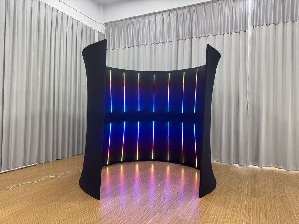 Photo Booth Backdrop Enclosure Trade Show Semicircular Tunnel with RGB ...