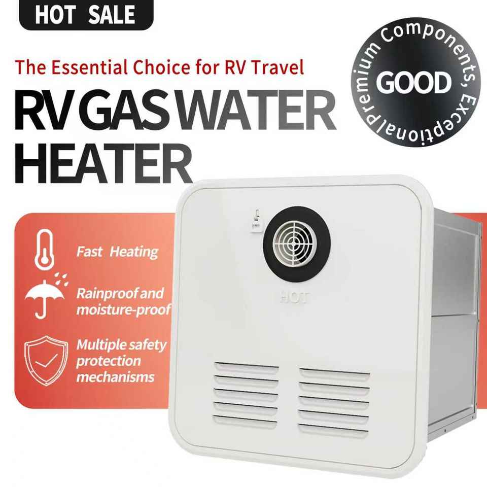 Camping Shower Gas Water Heater Portable RV Instant Tankless 8L ...