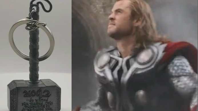 Stormbreaker Hammer Thor - Custom Keychain for Marvel Fans