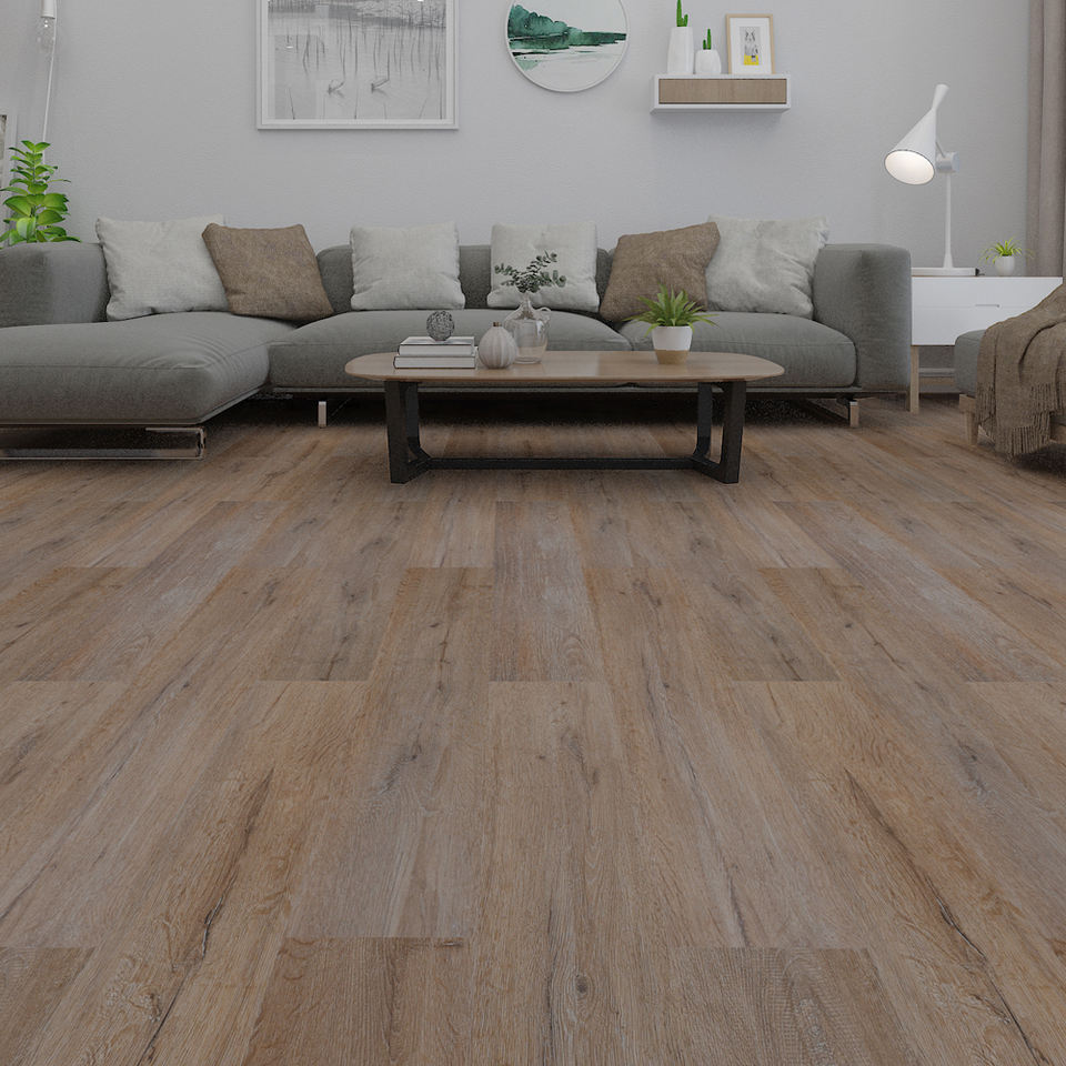 Luxury Durable Laminated AC5 Click SPC Flooring Authentic Oak-Patterned ...