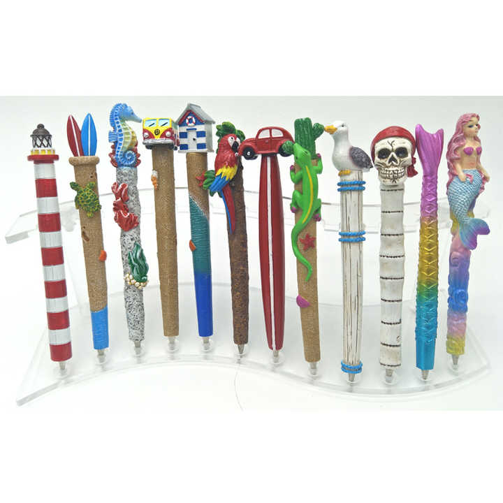 Custom Travel Gift Funny Animal Shape Planet Pen Resin Souvenir Pen ...