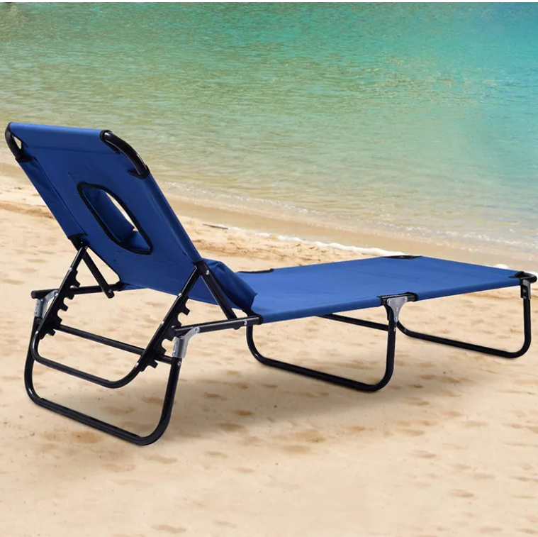 Outdoor Portable Folding Sunbathing Lounge Chair Sun Lounger Outdoor ...