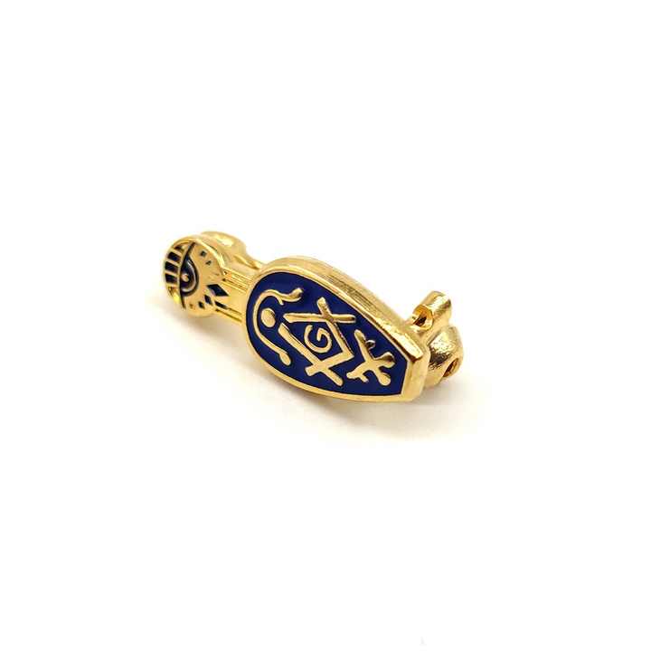 Masonic Widow's Slipper Lapel Pin - Custom Freemasonry Regalia