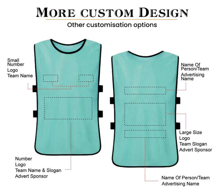 Custom Breathable Soccer Training Vest Football Pinnies Cheap Football ...