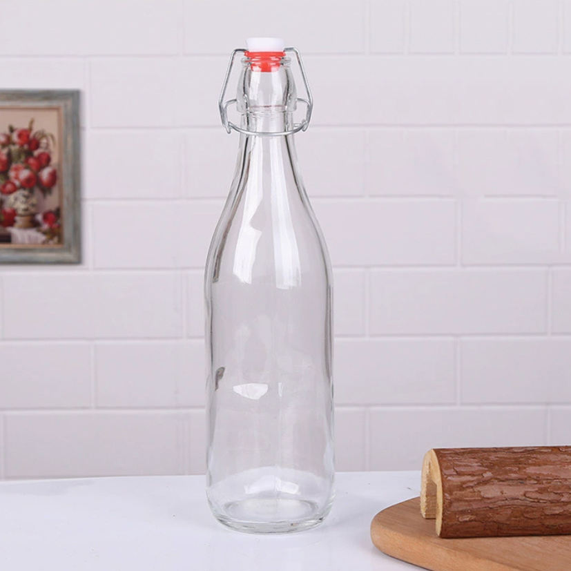 750ml Transparent/Brown Glass Beverage Bottle for Brandy/Wine/Juice ...