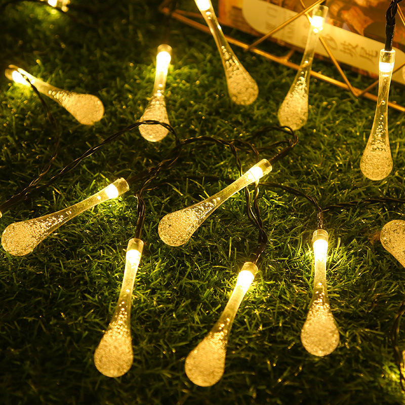 DM23054 Solar LED string light-crystal Water Drop-Taizhou Deco-Maker ...