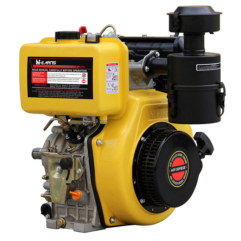 10HP Hiearns HR192FBSE Electric Start Oil Bath Air Filter Keyway Shaft ...