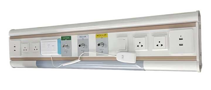 Medical Medical Gas Equipment Horizontal Aluminum Alloy Bed Head ...