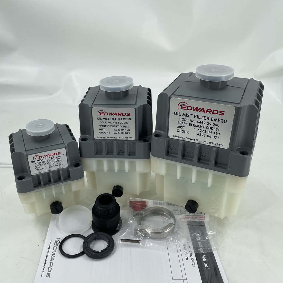 Edwards EMF20 Oil Mist Filter with KF25 Ports for RV12 E1M18/E2M18 ...