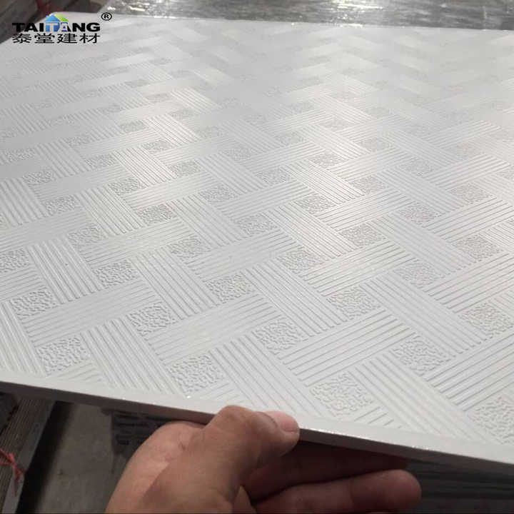 PVC Gypsum Ceiling Tiles - Moisture-Proof & Soundproof - 60x60 False ...