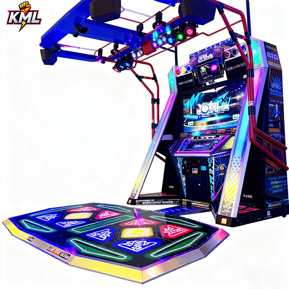 Commercial Coin Operated Arcade Dancing Machine-Multiplayer Interactive ...