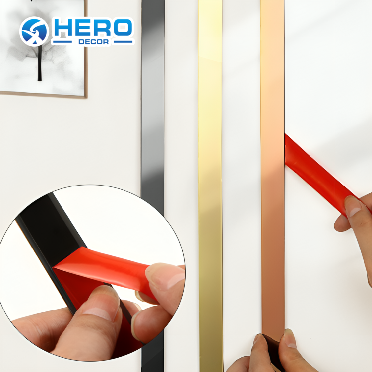 Heroprofiles Wholesale SS Gold Decorative Metal Trim Strip