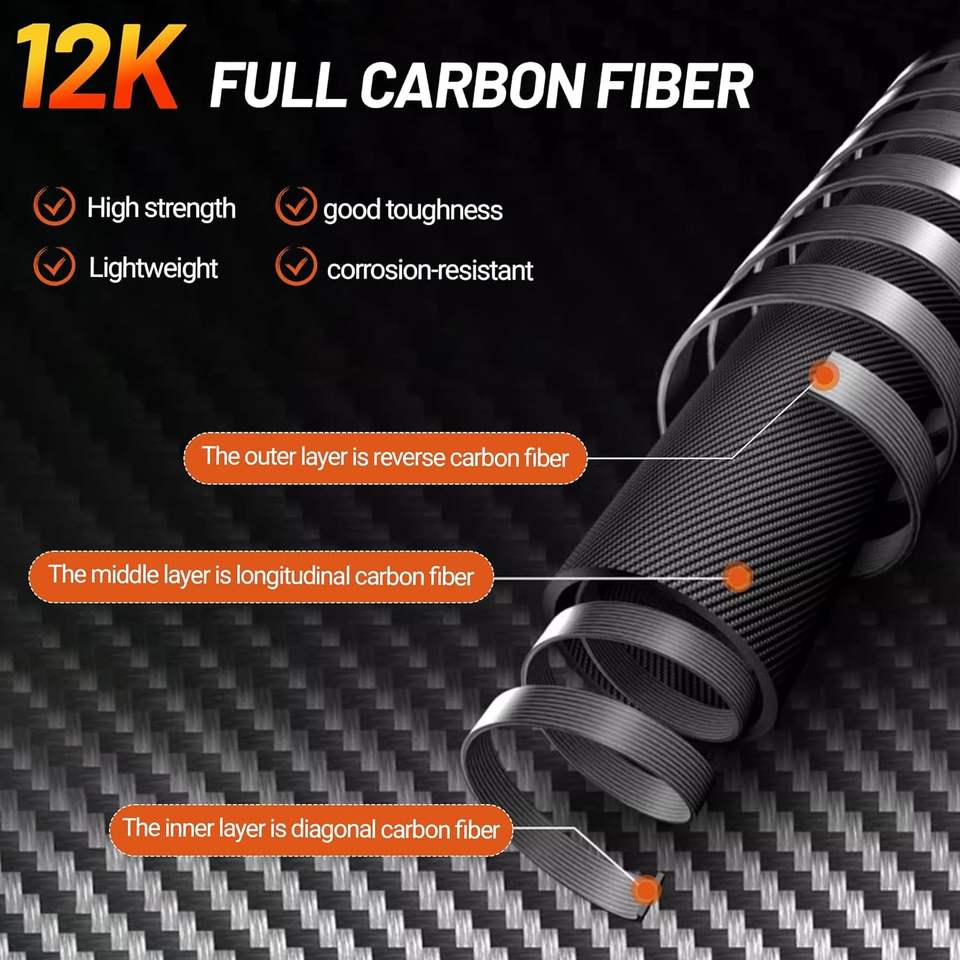 Honor Lightweight Aluminum Trekking Poles Tungsten Steel Tips 3-Section ...