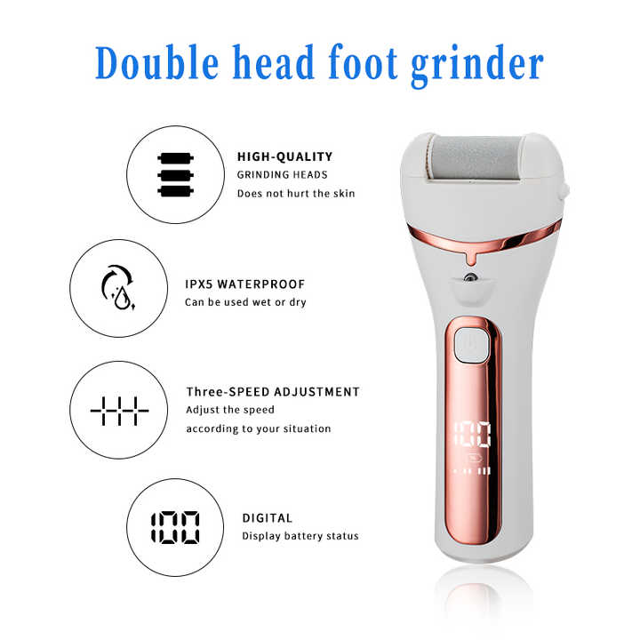 Electric Foot Callus Remover - Strong Motor & USB Rechargeable