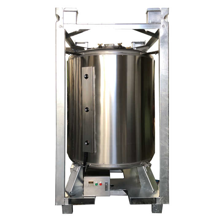 Electrical Heating Stainless Steel IBC Container - 1000L