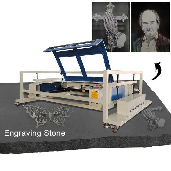1060 1610 marble co2 laser engraving machine for Granite Gravestone ...