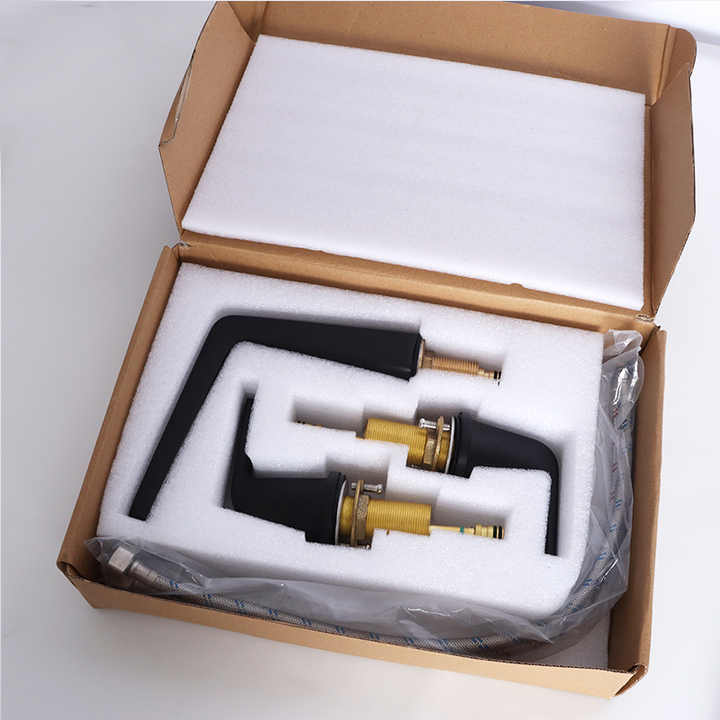 New Design Brushed Gold Hot Cold Water Mixer Pedicure 3 in 1 Hole Face ...