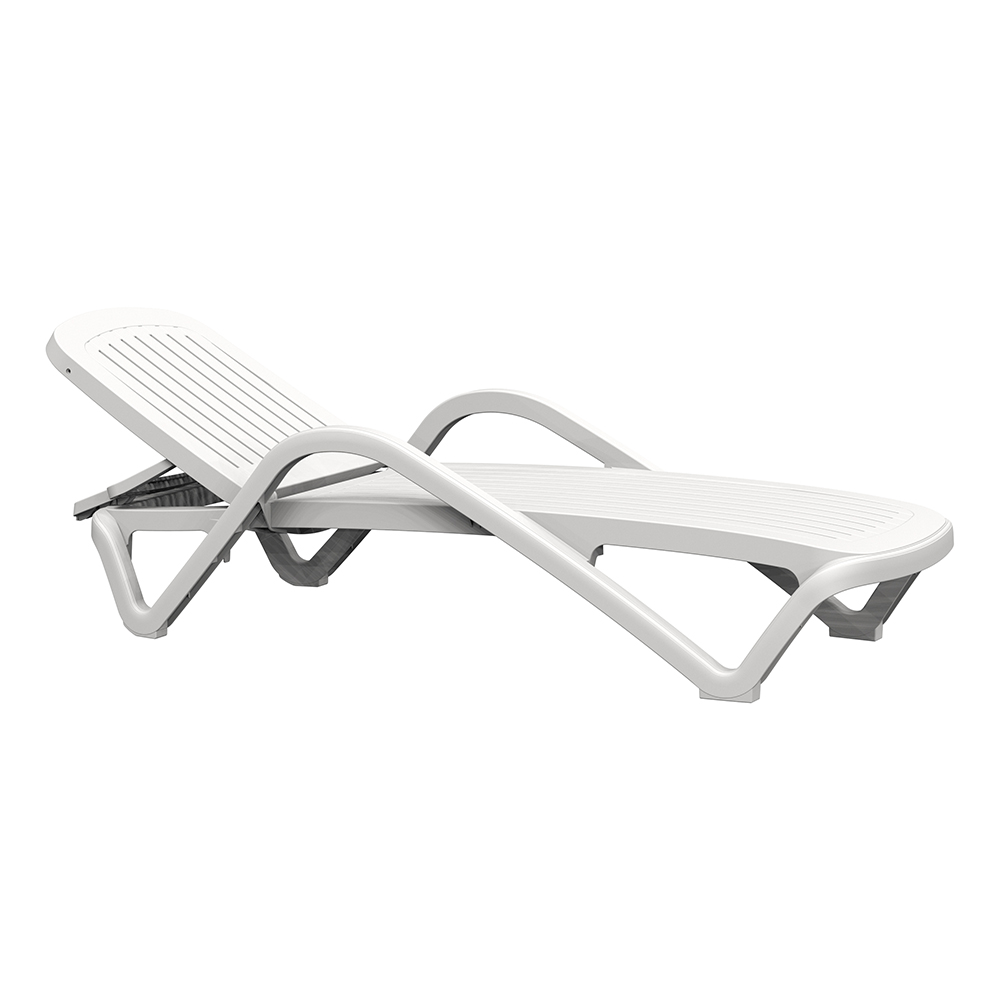 White pvc sun loungers store