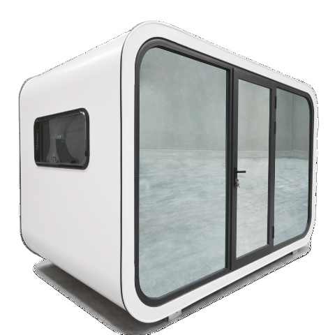Soundproof Modular Tiny Home Mini Office Pod for Outdoor Living & Working