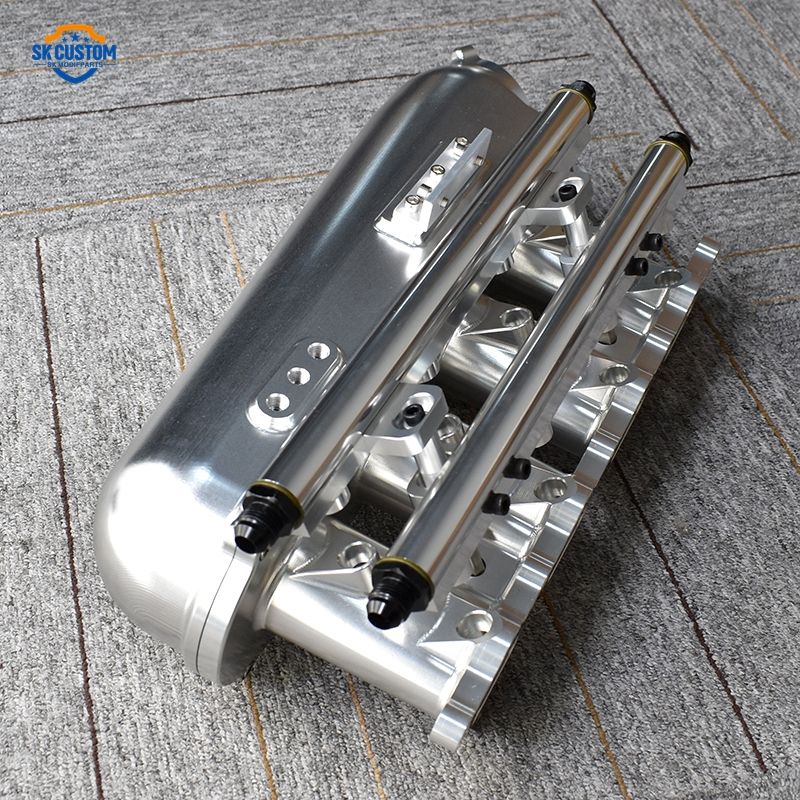 SK CUSTOM CNC Aluminum Dual Fuel Rail 4G63 Intake Manifold for ...
