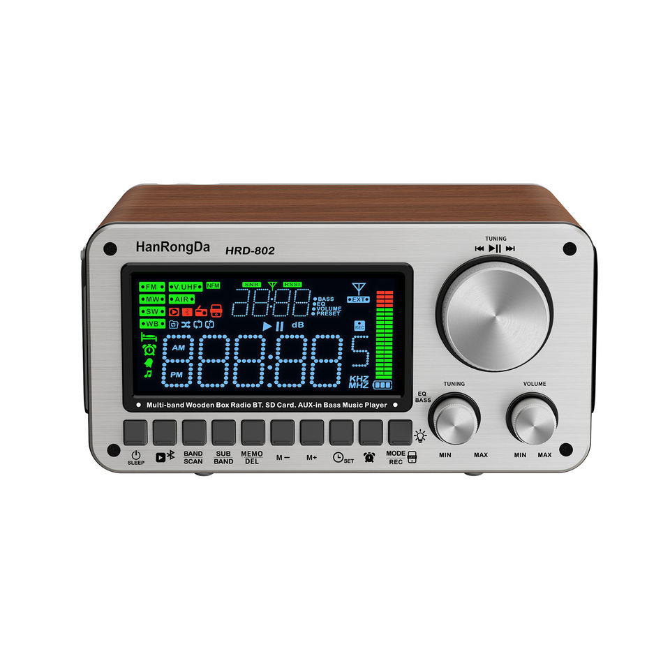 HRD-802 Wood Grain Radio - Intelligent Full-Band Transponder