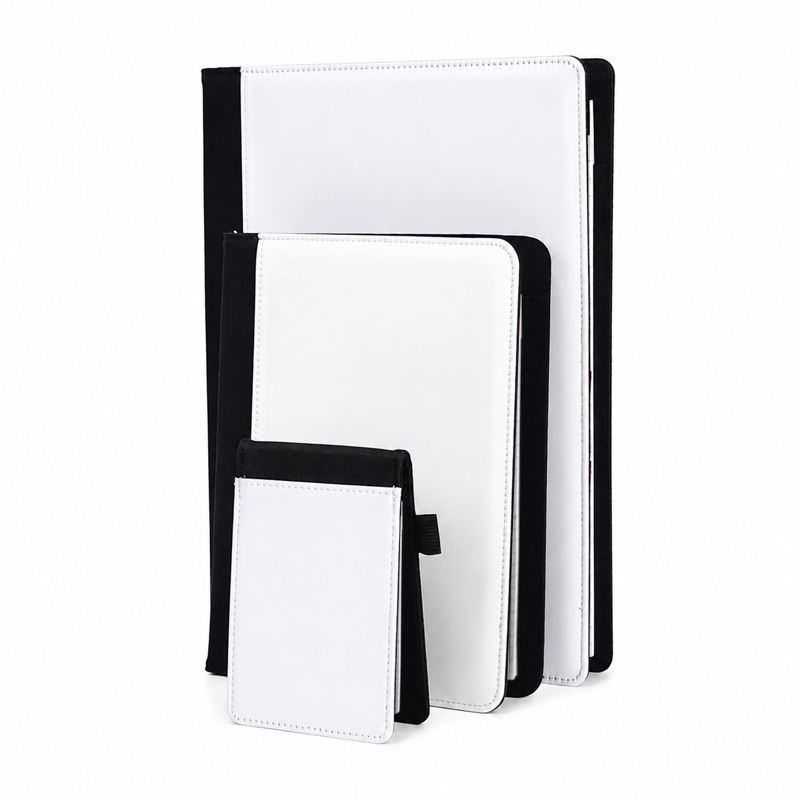 Blank A4 Sublimation PU Notebook Portfolio Folder with Writing Pad ...
