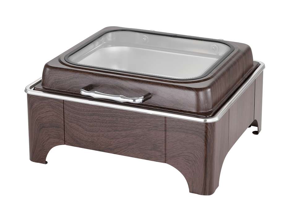 RRR Alcohol Chafing Dish Food Warmer Buffet Server Cover Parties Wood ...