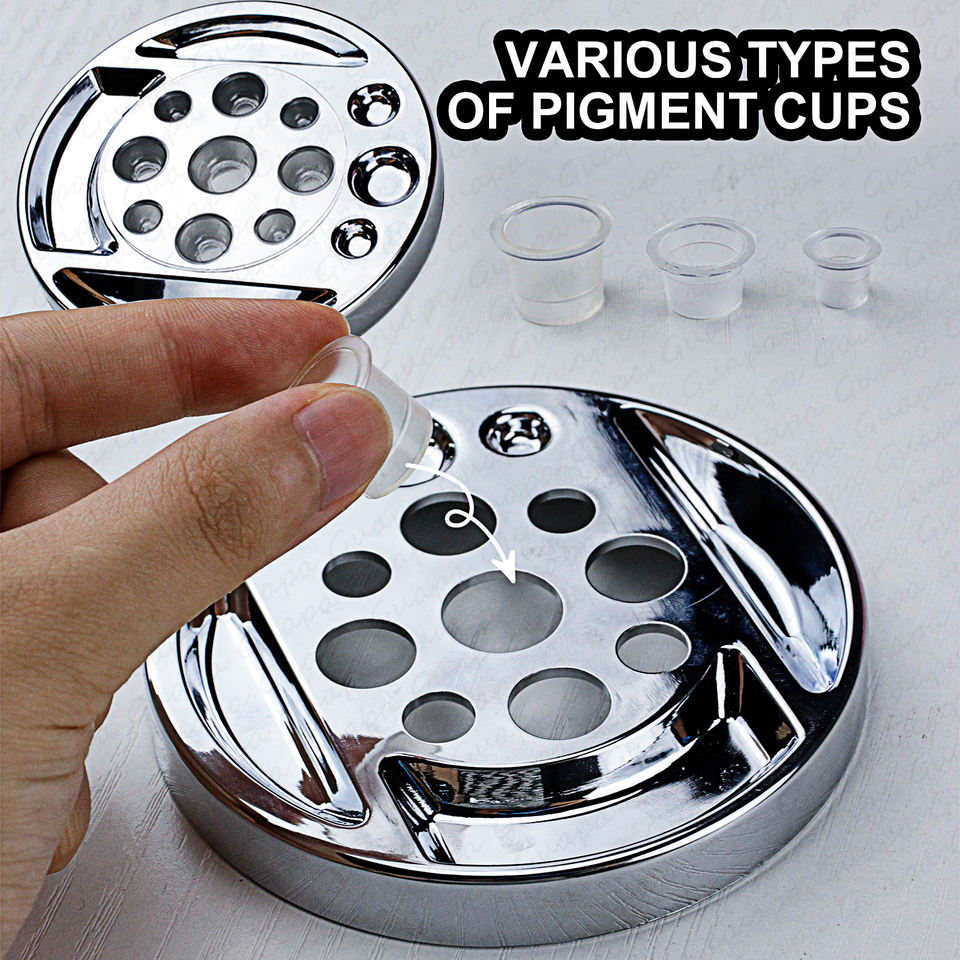 Tattoo Permanent Makeup Pigment Ink Cup Holder with Durable Non-Slip ...